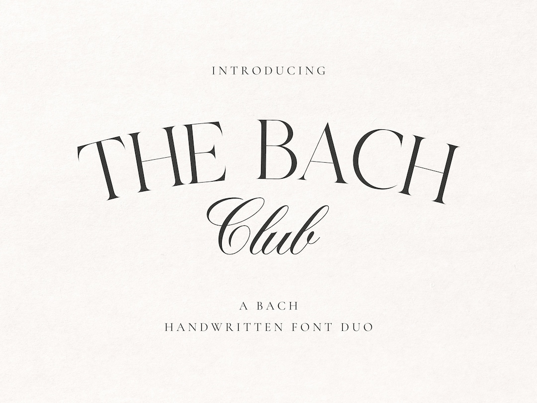 The Bach Club Font, Wedding Fonts, Bachelorette Fonts, Cursive Fonts, Signature Fonts, Fonts for ...
