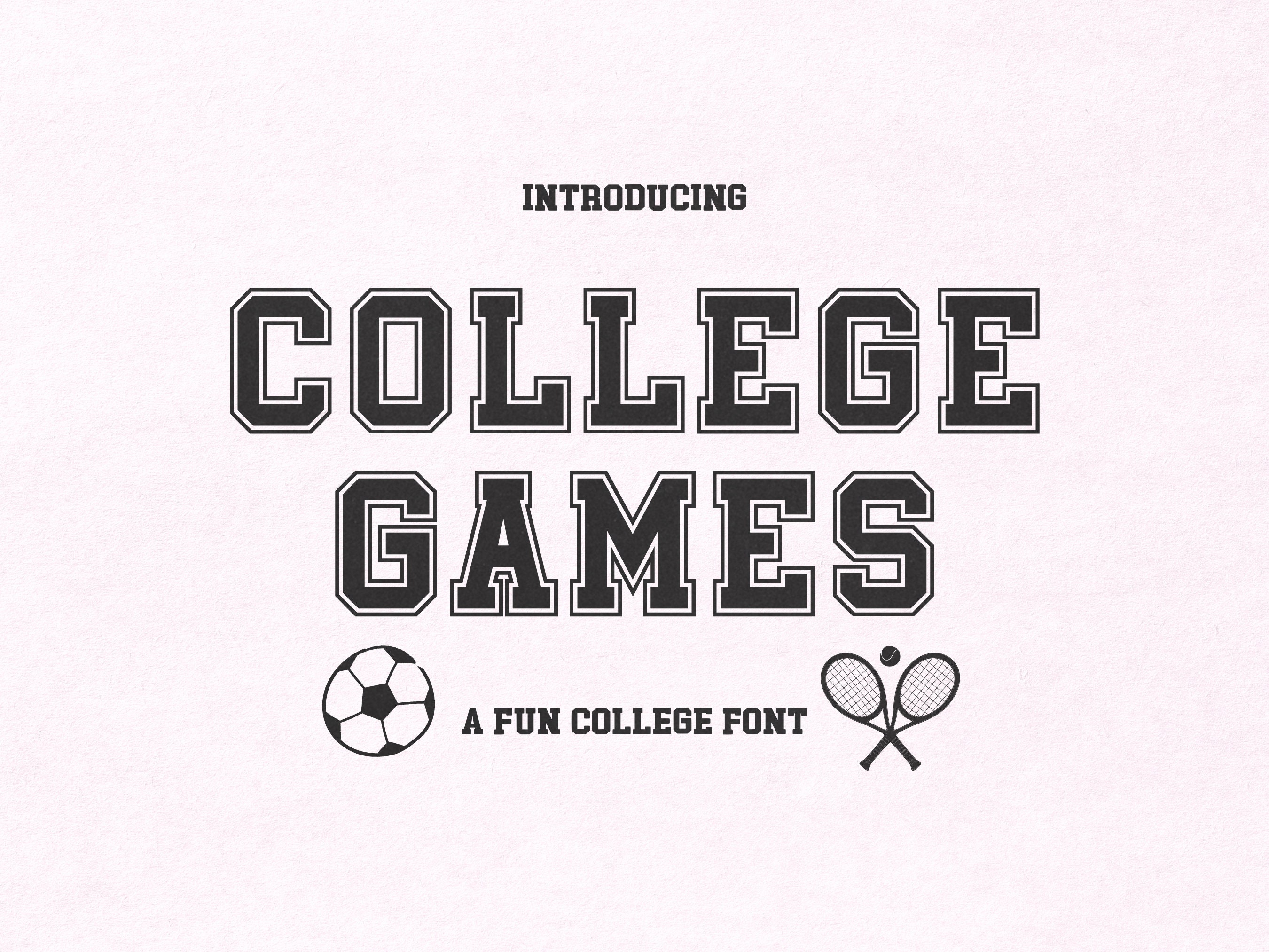 College Games Font, College Font, Sports Font, Letterman Font, Varsity ...
