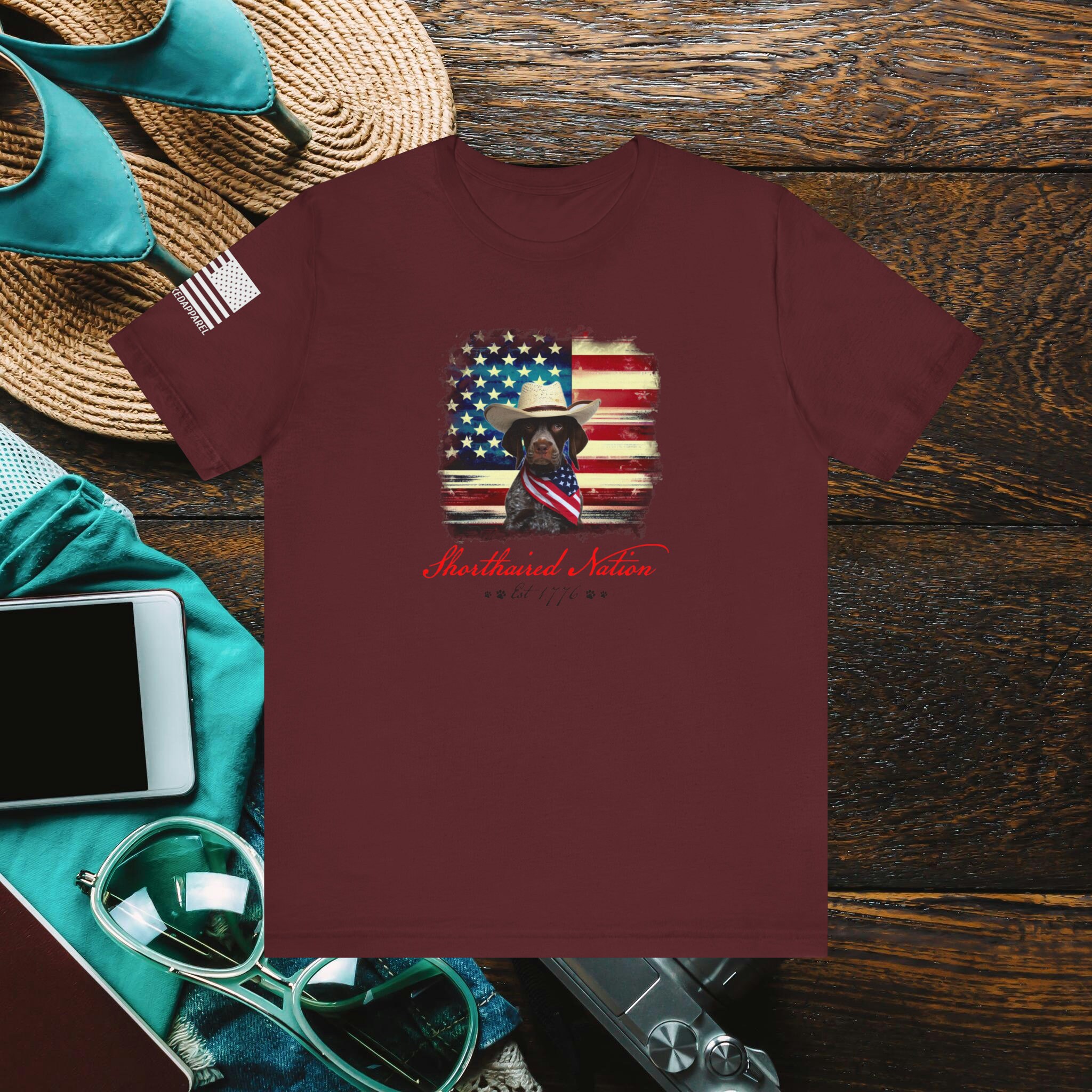 GSP T-shirt, Patriotic Tshirt, 4th of July, GSP Nation, German ...