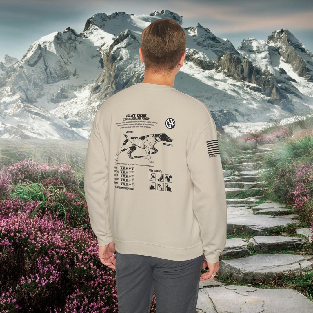 Tactical Crewneck Gun Dog GSP Hunting Dog German Shorthaired Pointer ...