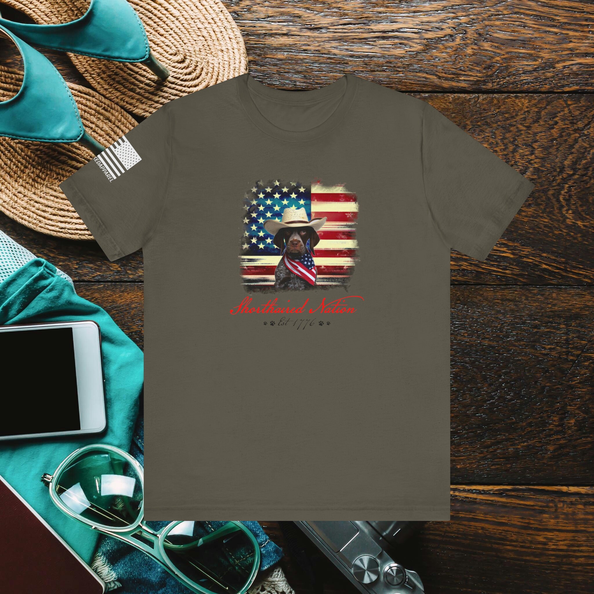 GSP T-shirt, Patriotic Tshirt, 4th of July, GSP Nation, German ...