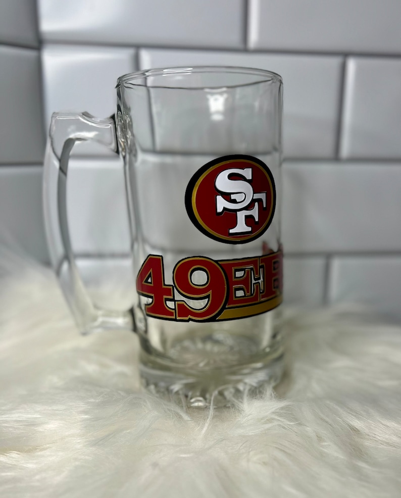 San Francisco 49ers Inspired Beer Mug - Etsy