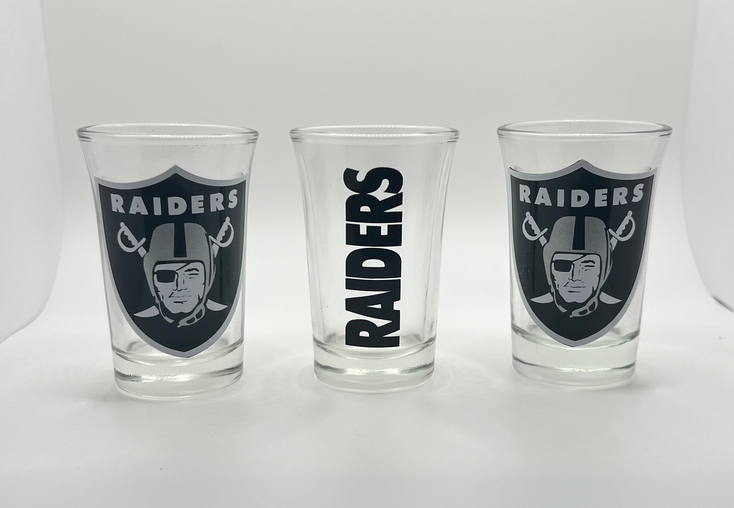 Las Vegas Raiders Shot Glasses Set - Etsy