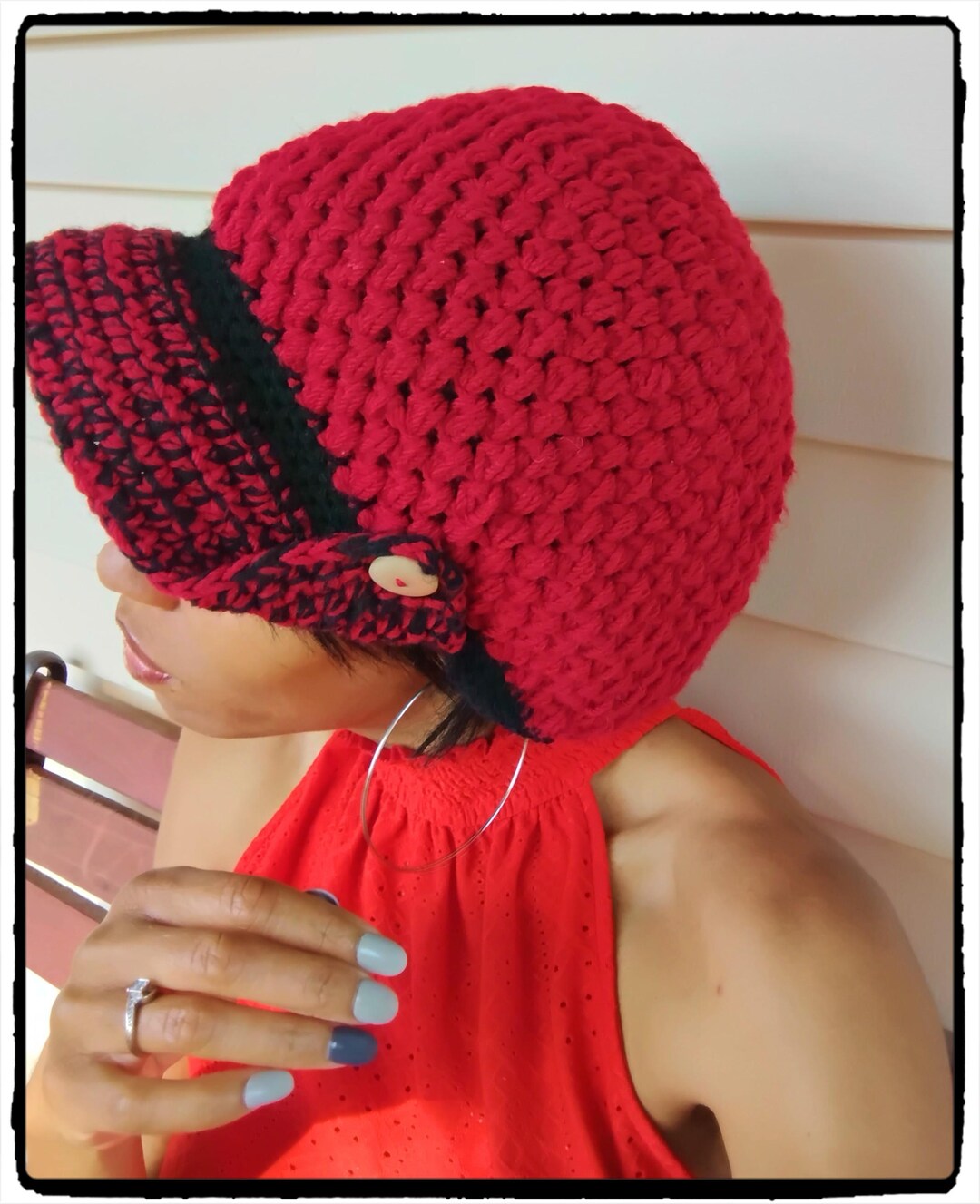 Crochet Slouchy Winter Hat, Women's Hat, Vintage Style Hat - Etsy