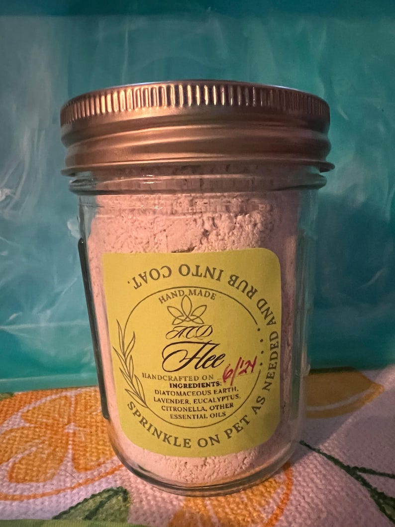 Flee - Natural Flea Powder for Pets - Etsy
