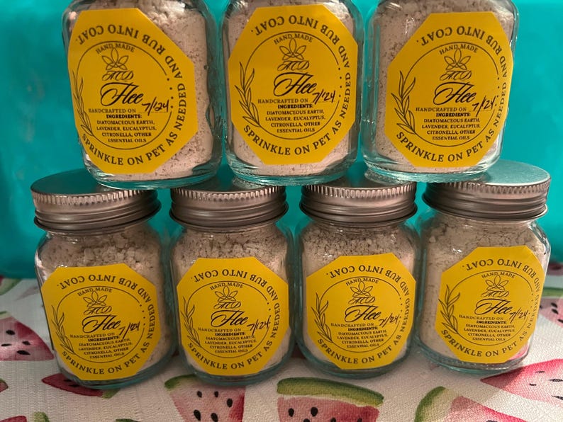 Flee - Natural Flea Powder for Pets - Etsy
