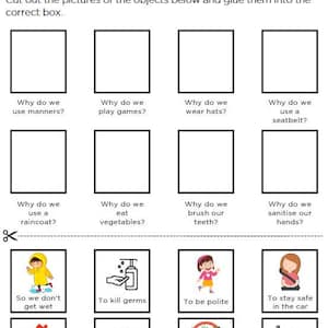 WHY Questions, Kids Activity Sheet - Etsy