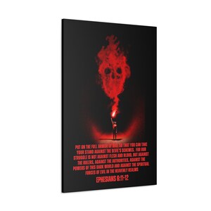 Armor of God, Bible Verse Scary Wall Art, Christian Scripture Ephesians ...