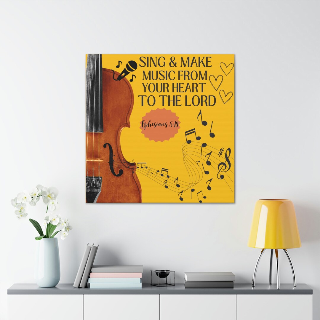 Music Wall Art, Band Room Decor, Christian Gifts, Christmas Gift ...