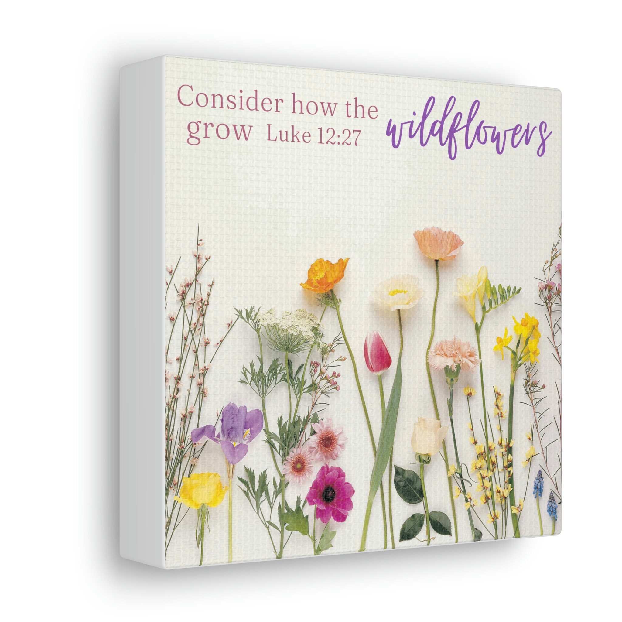 Consider the Wildflowers, Consider the Lilies, Luke 12:27, Bible Verse ...
