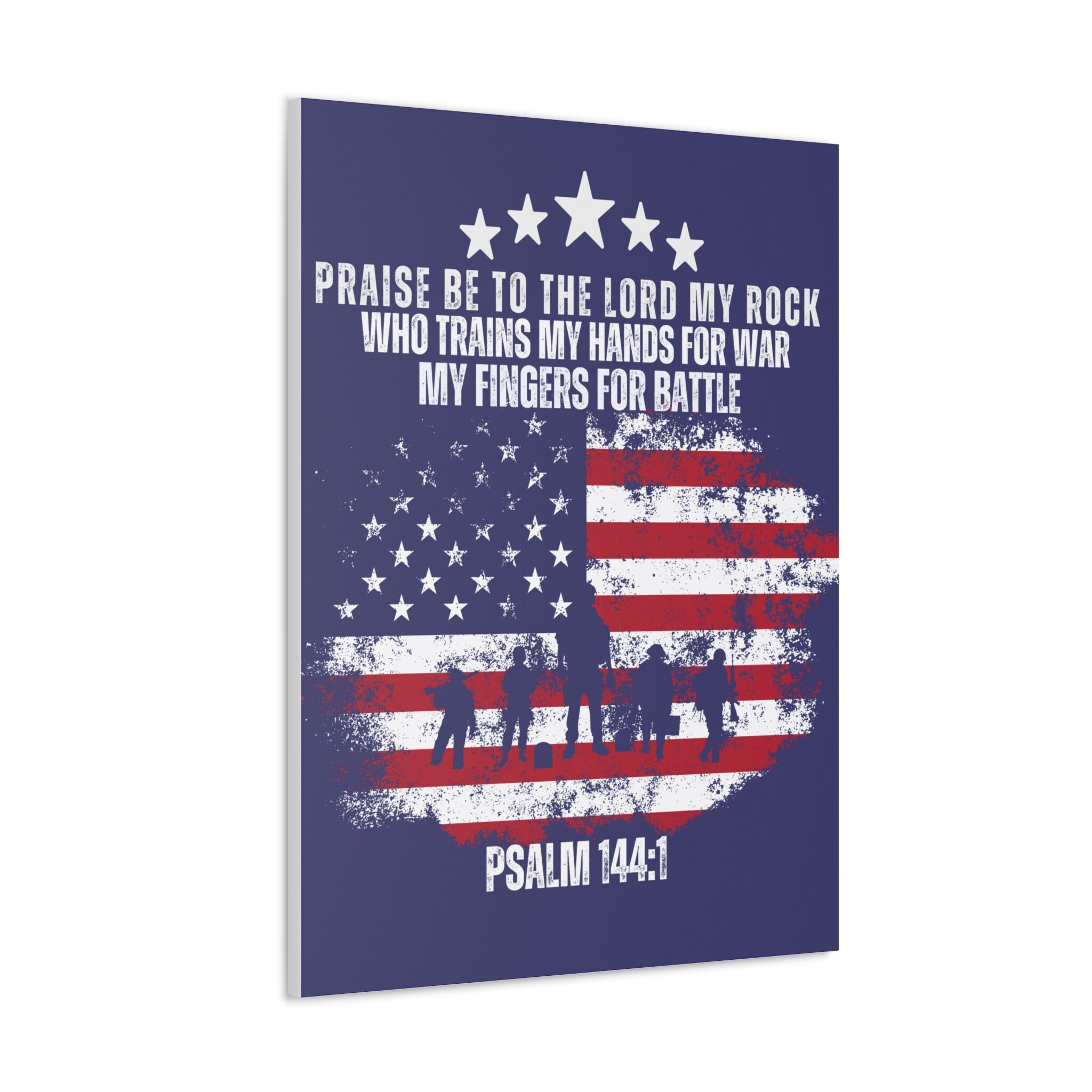 Bible Verse Patriotic Wall Art Canvas, 4th of July, Christian Wall Art ...