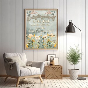Sage Green Boho Canvas Gallery Wraps, Bible Verse Christian Wall Art ...
