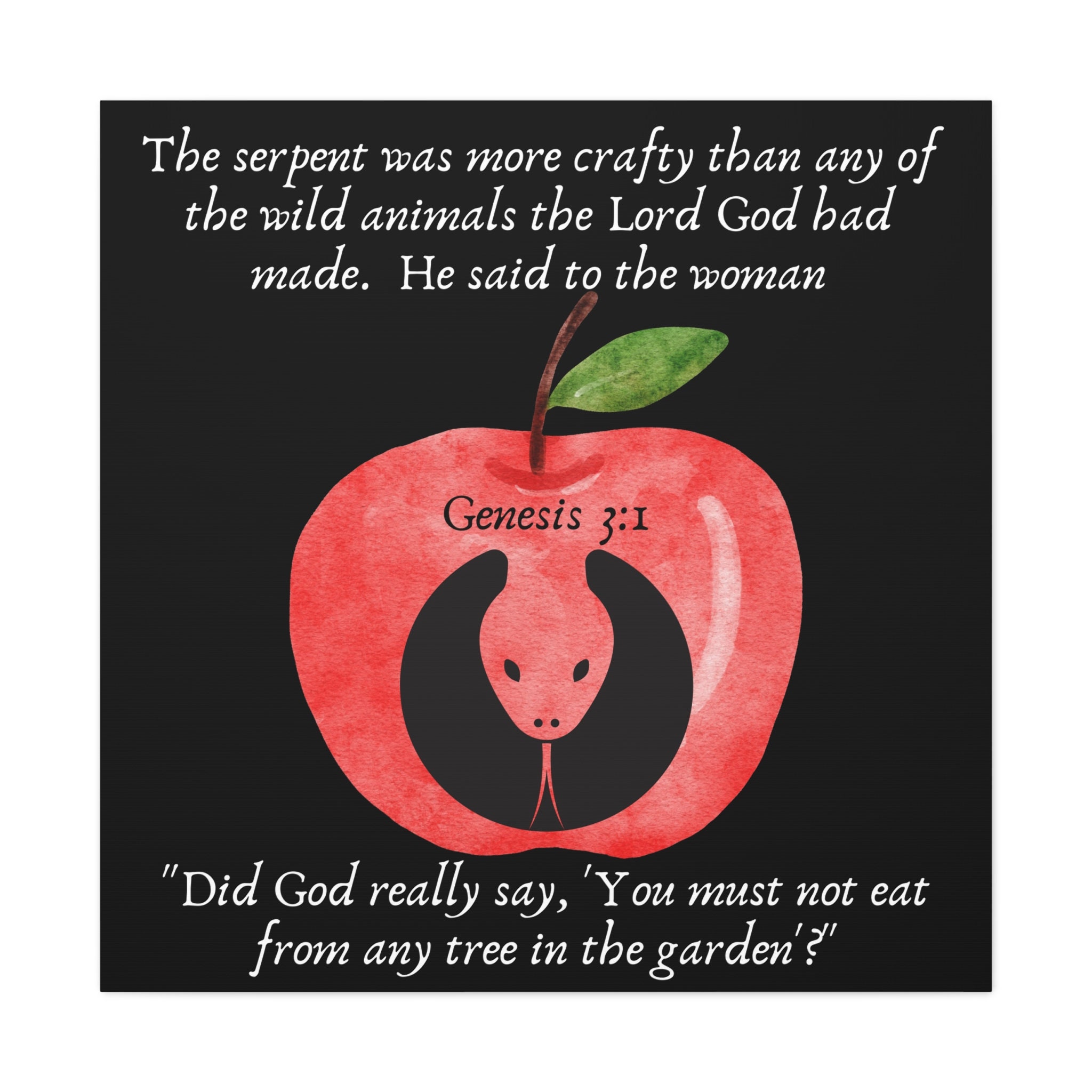 Genesis 3 Serpent And Apple