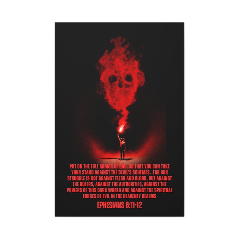 Armor of God, Bible Verse Scary Wall Art, Christian Scripture Ephesians ...