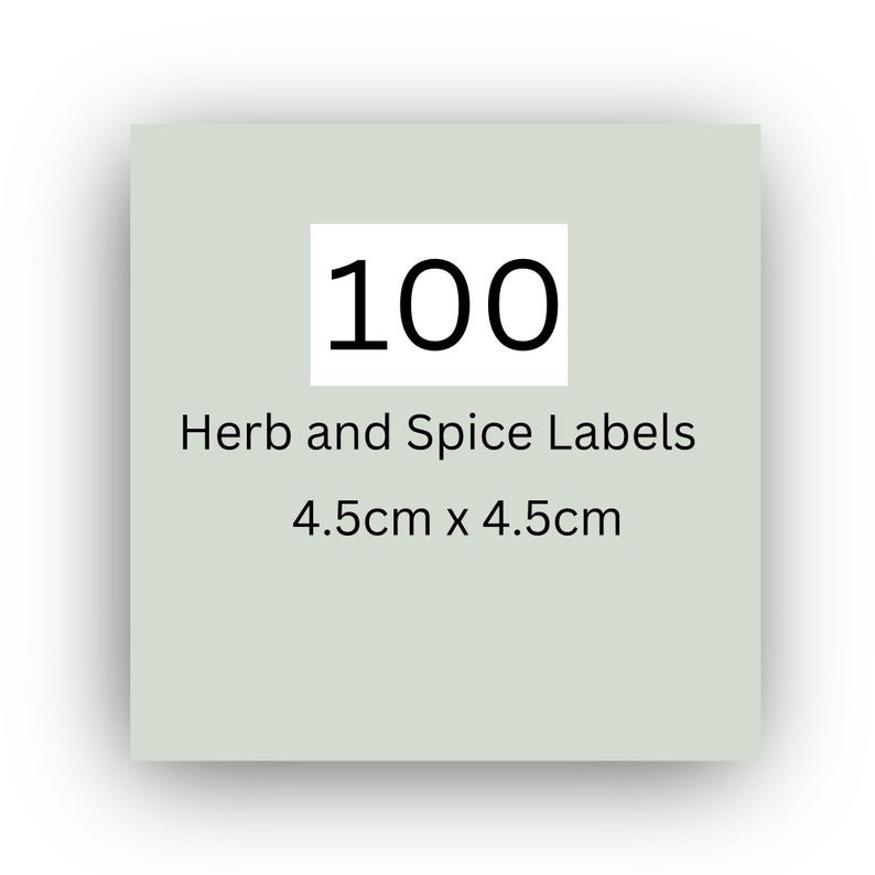 100 Spice Jar Labels, Label Stickers, Spice Jar Label Template, Green Arch, Kitchen Storage ...