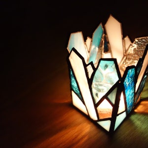 Frozen Ice Stained Glass Candle Holder PATTERN, Digital Download, PDF ...