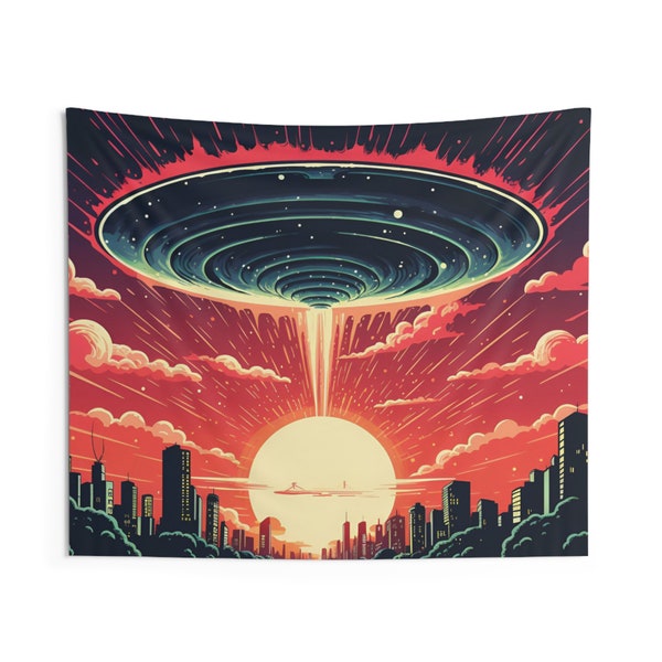 Ufo Tapestry - Etsy