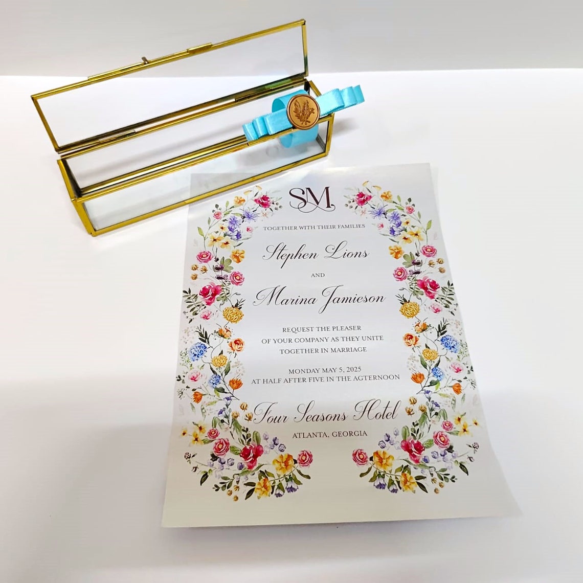 Royal Theme Scroll Invitation With Glass Box - Etsy