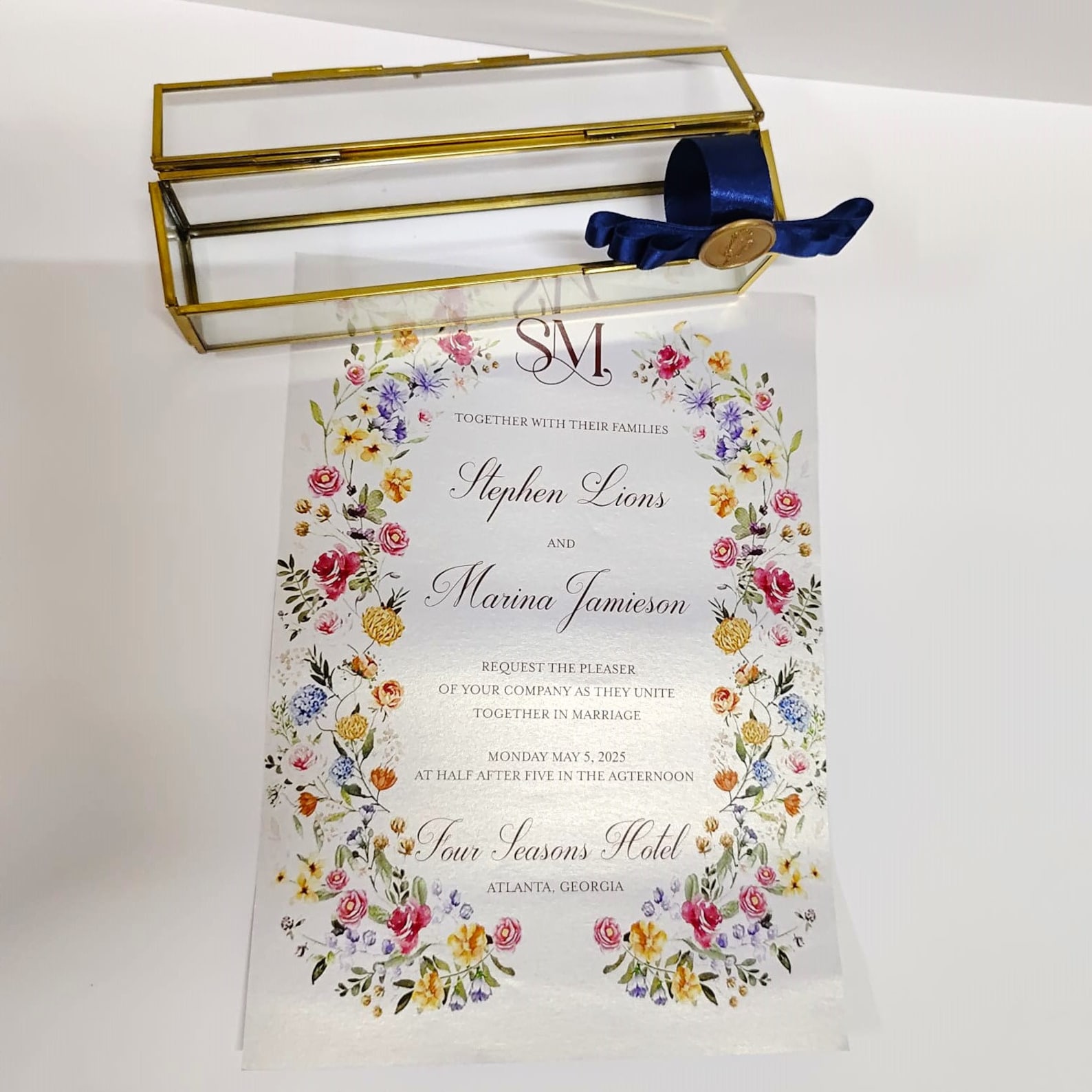 Royal Theme Scroll Invitation With Glass Box - Etsy