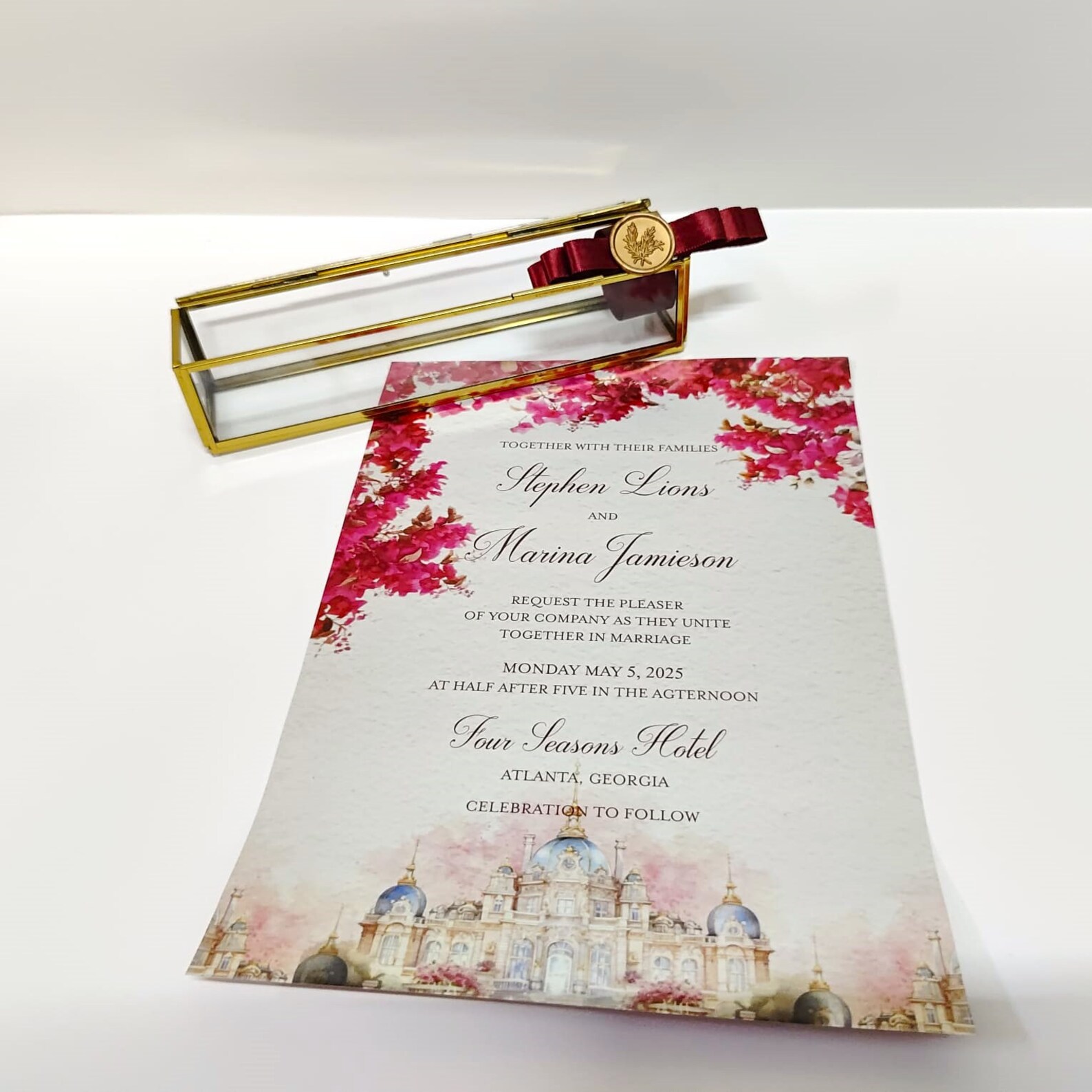 Royal Theme Scroll Invitation With Glass Box - Etsy
