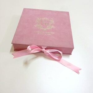 Light Pink Velvet Acrylic Invitation Box - Etsy