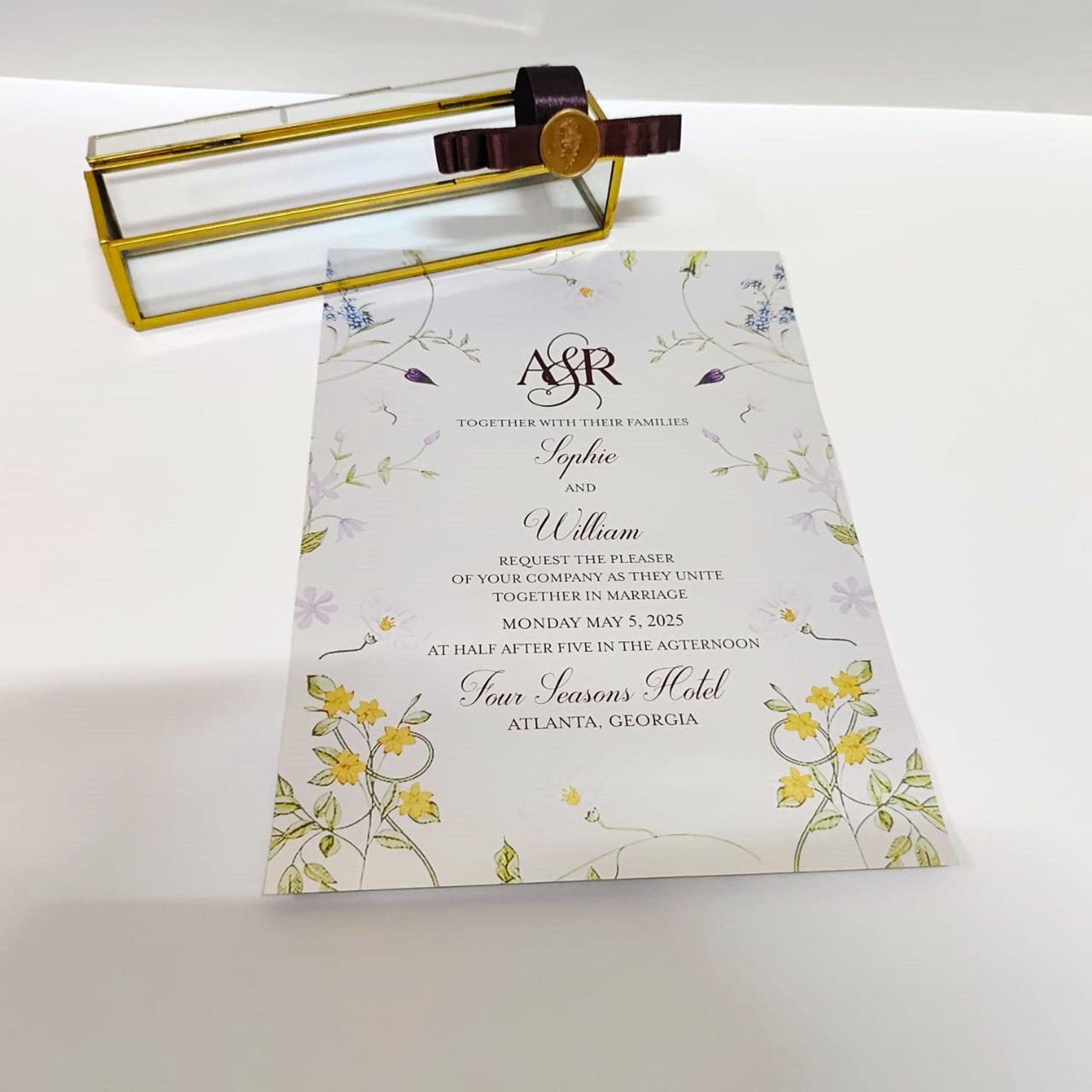 Royal Theme Scroll Invitation With Glass Box - Etsy