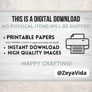 Waterfall Journal Half Papers Printable Pages Surreal Art Woman ...