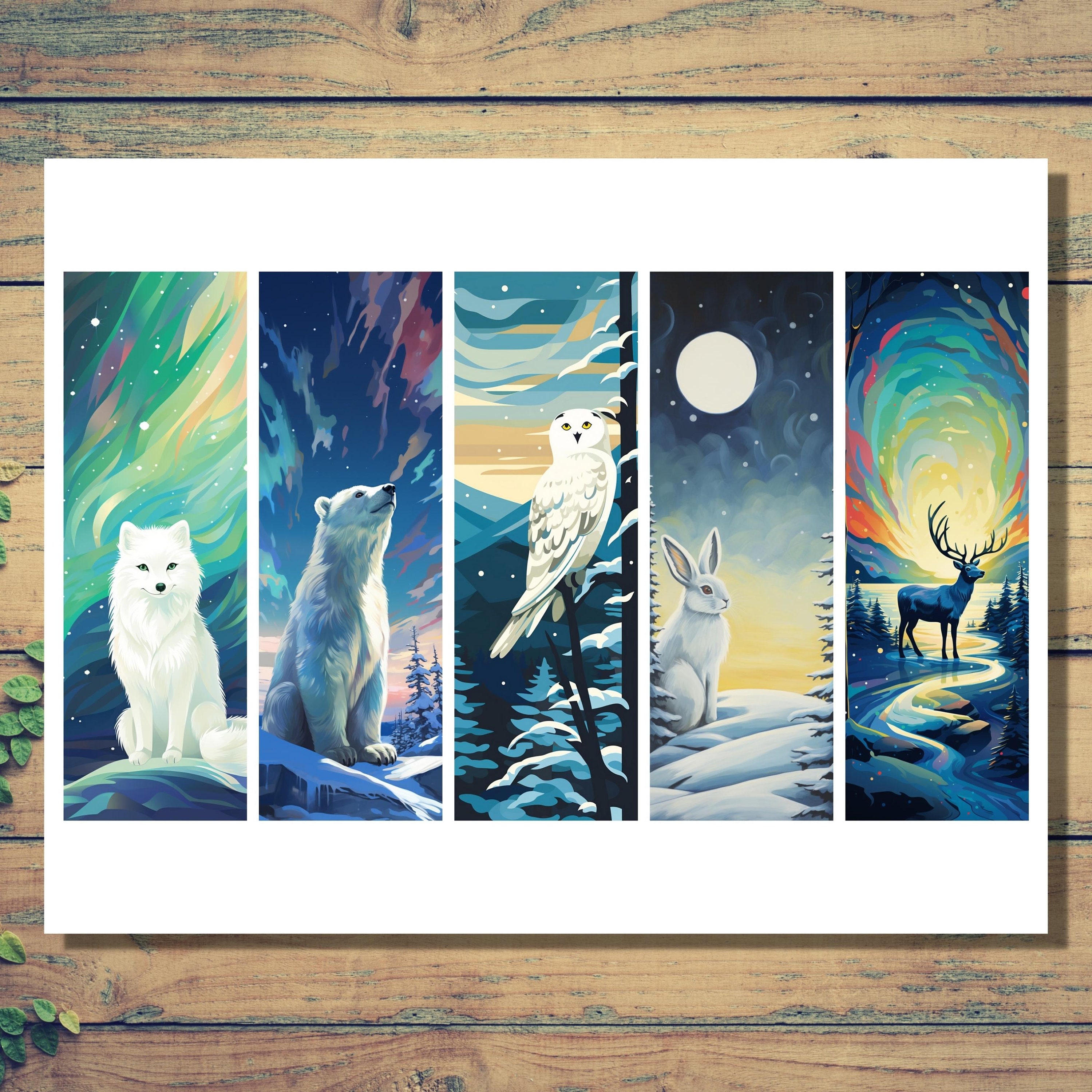Arctic Animals Printable Bookmarks Animals Bookmark Printable - Etsy