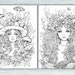 Forest Fairy Girls Coloring Pages, 5 Printable Coloring Pages ...