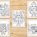 Anthropomorphic Animals in Clothes Coloring Pages 20 Printable Pages ...