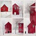 Winter Red House Red Barn Journal Half Papers Printable Page Winter ...