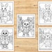 Anthropomorphic Animals in Clothes Coloring Pages 20 Printable Pages ...