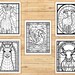 Farm Animal Stained Glass Pattern Coloring Page 20 Printable Pages JPEG ...