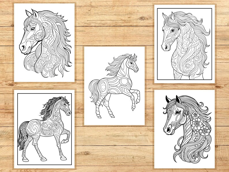 Horse Coloring Pages 15 Printable Pages Horse Head Silhouette Horse ...