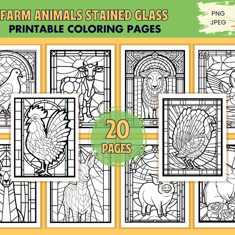 Stained Glass Cow - Etsy