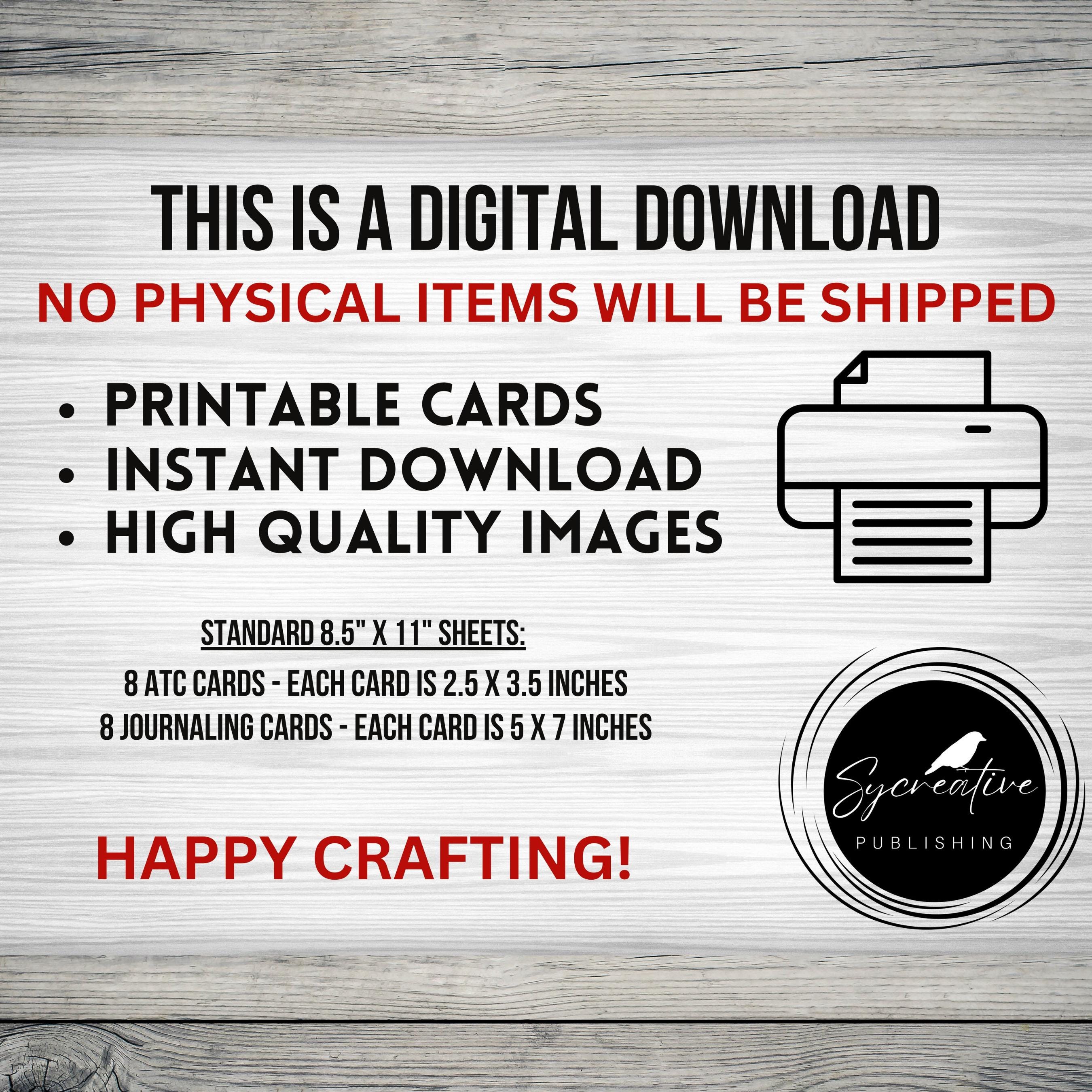 Mystical Ghosts Printable Junk Journal Cards ATC Card Making Phantom ...