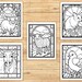 Farm Animal Stained Glass Pattern Coloring Page 20 Printable Pages JPEG ...