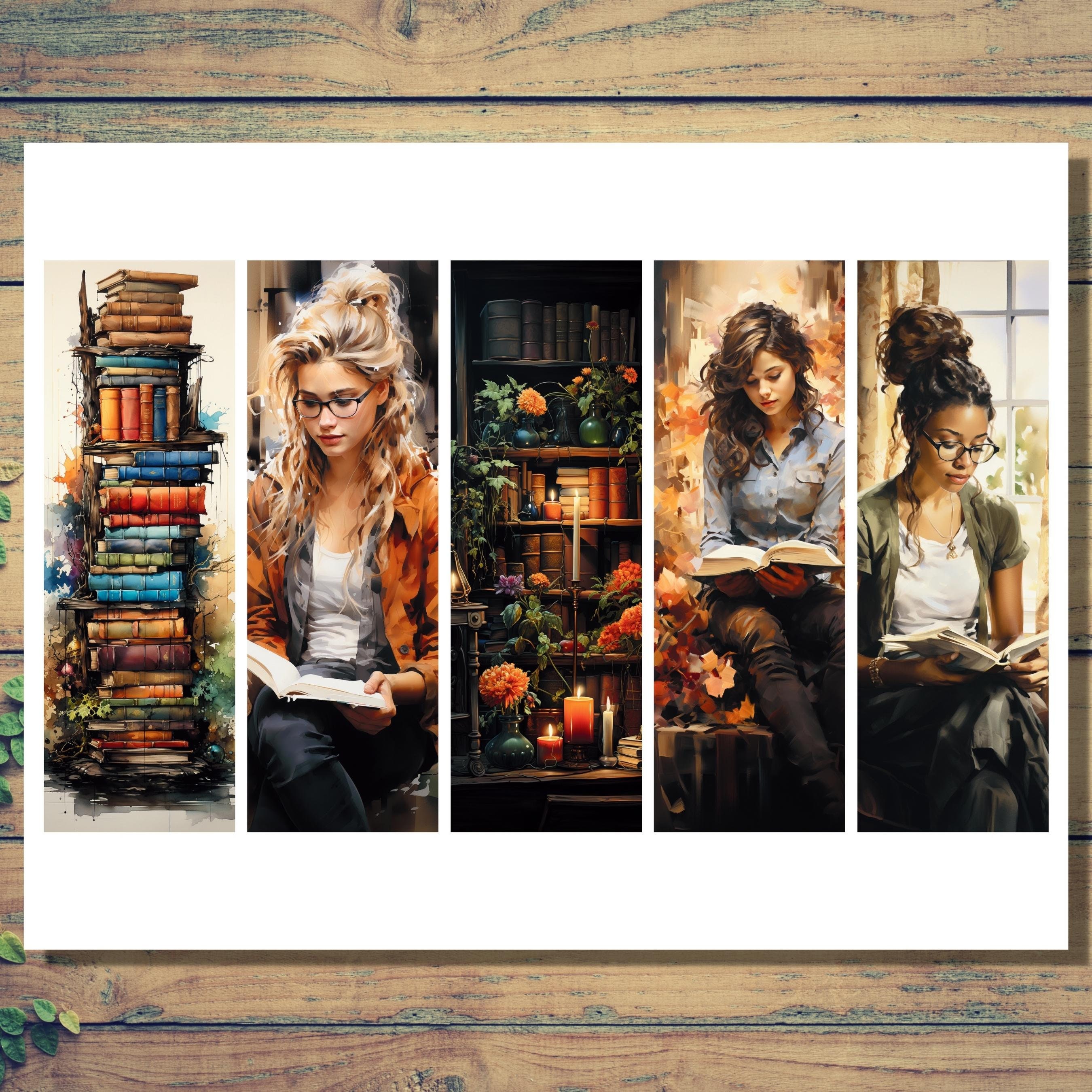 Scholars Bookmark Printable Bookmarks Book Bookshelf Readers - Etsy