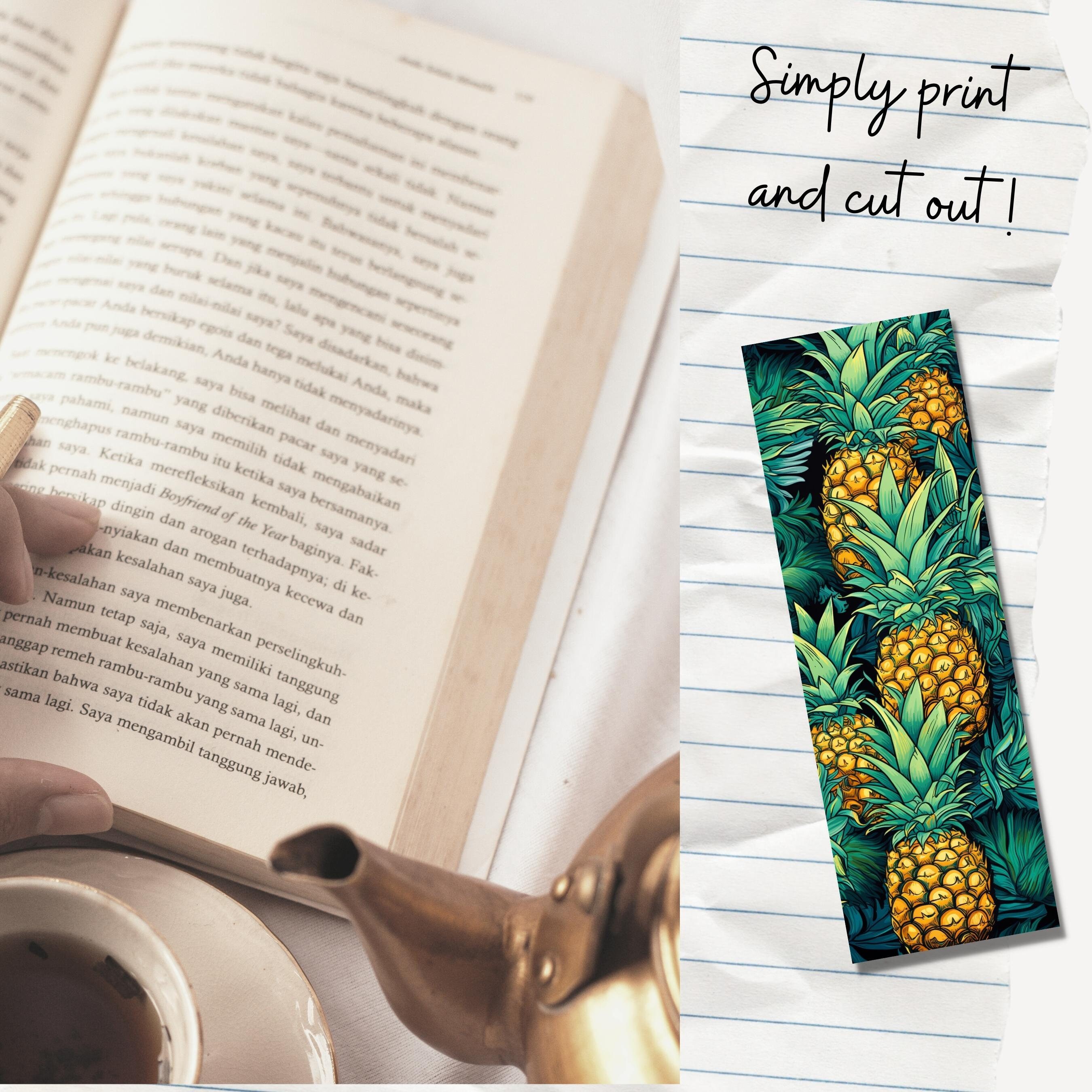 Fruit Bookmark Printable Bookmarks Garden Bookmark PNG PDF JPG Nature ...