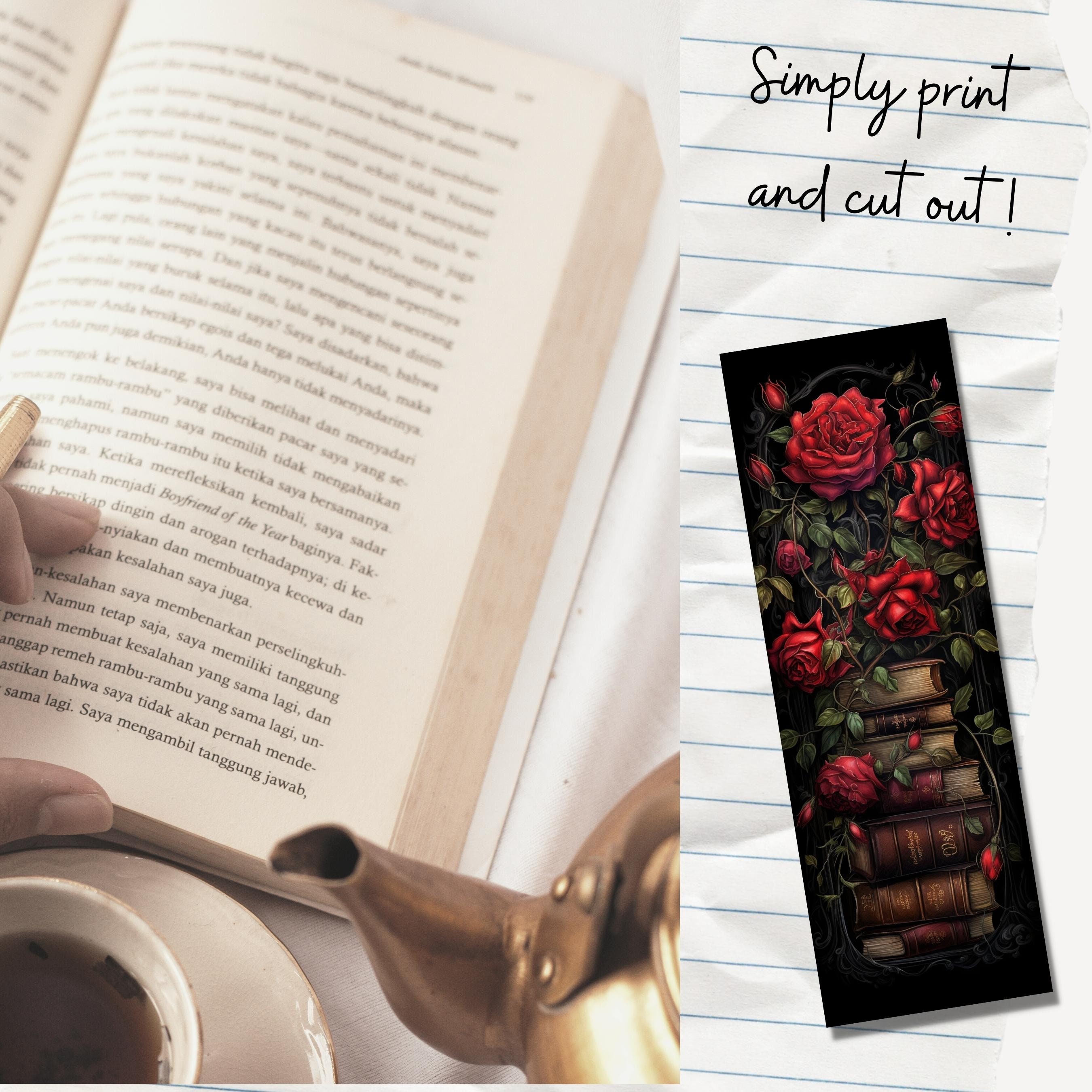 Dark Academia Bookmark Printable Bookmarks Dark Academy - Etsy