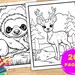 Happy Animals Coloring Pages, 20 Printable Sheets for Kids, Boys, Girls ...