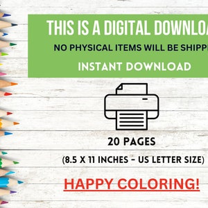 Farm Animal Stained Glass Pattern Coloring Page 20 Printable Pages JPEG ...