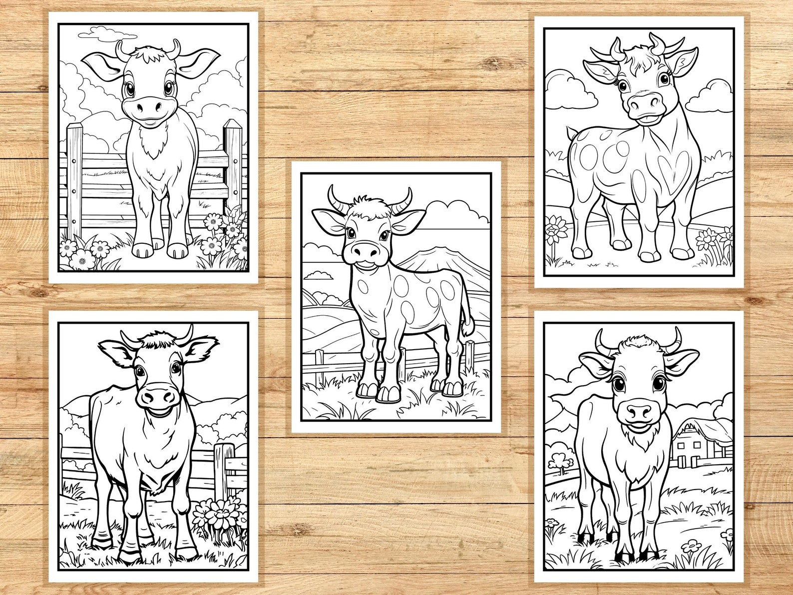 Cow Coloring Pages, 10 Printable Coloring Sheets for Kids and Adults ...
