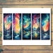 Northern Lights Printable Bookmarks Aurora Borealis Watercolor - Etsy