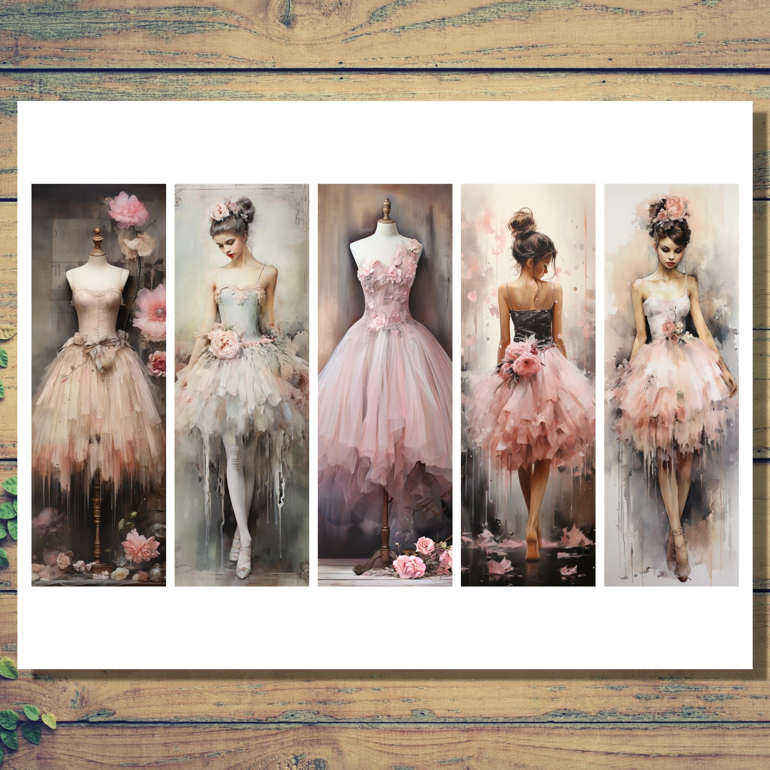 Ballet Bookmark Printable Bookmarks Ballerina Dancer Artwork - Etsy