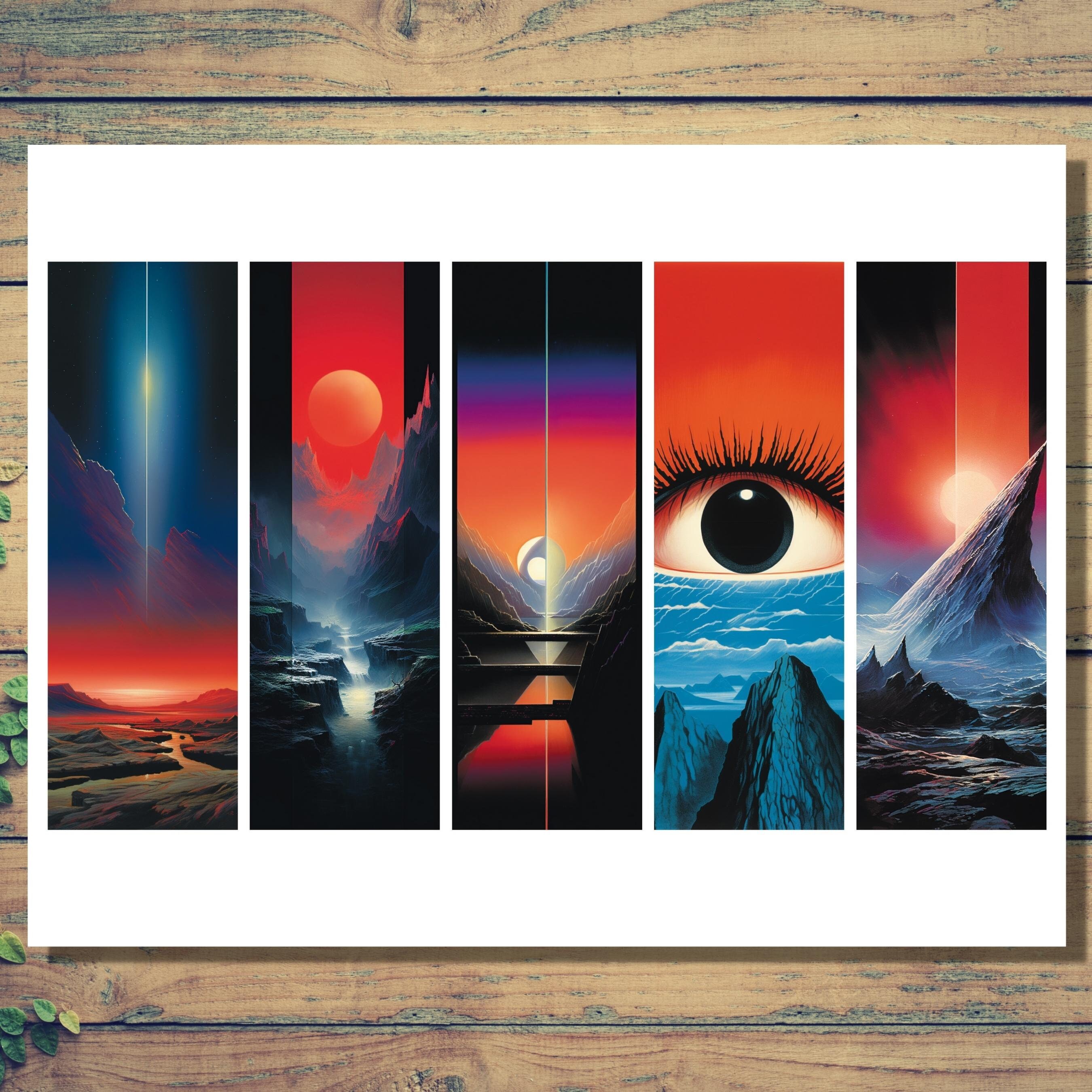 Sci-fi Bookmark Printable Bookmarks Science Fiction Fantasy - Etsy