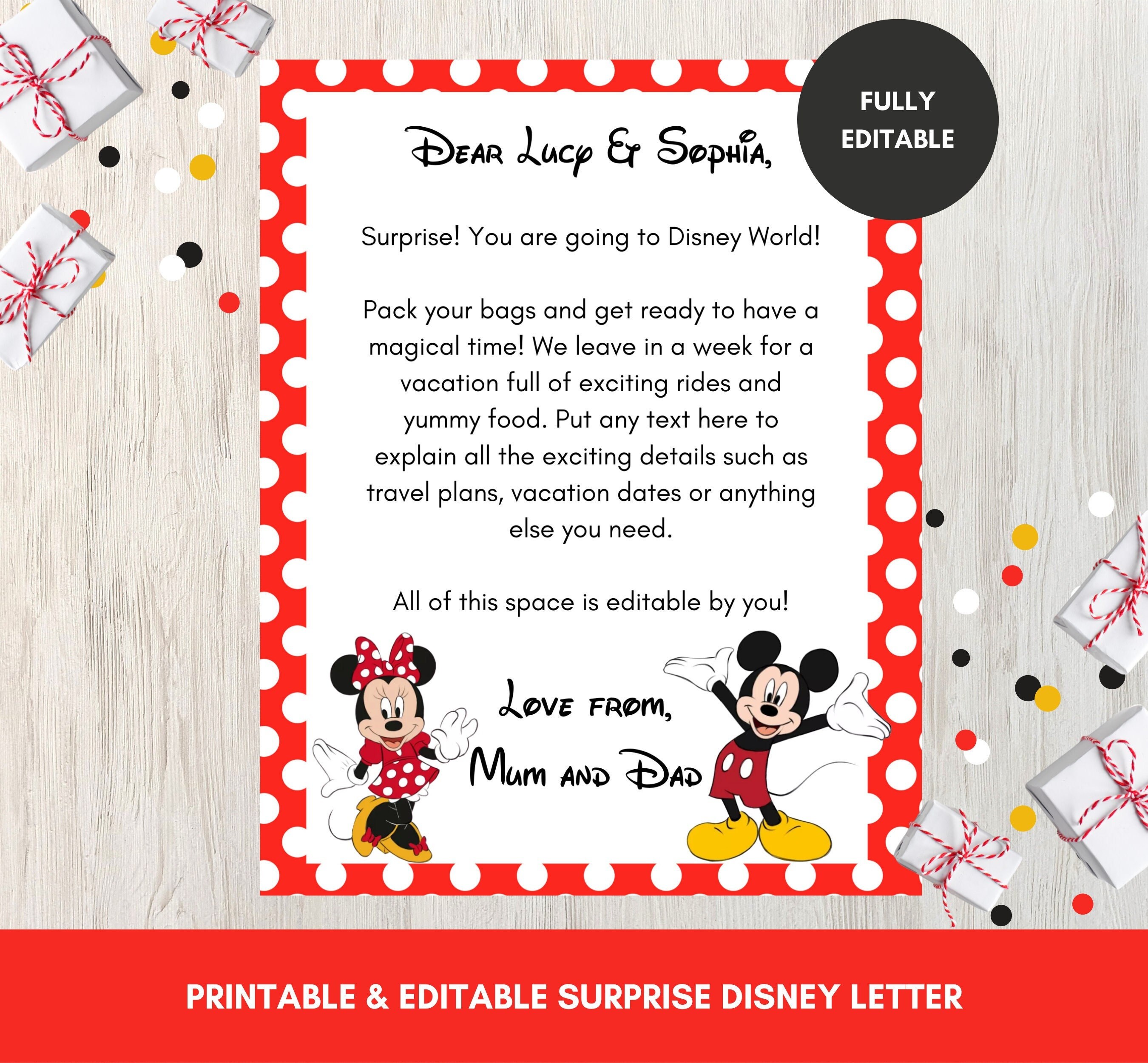 Letter From Mickey Mouse