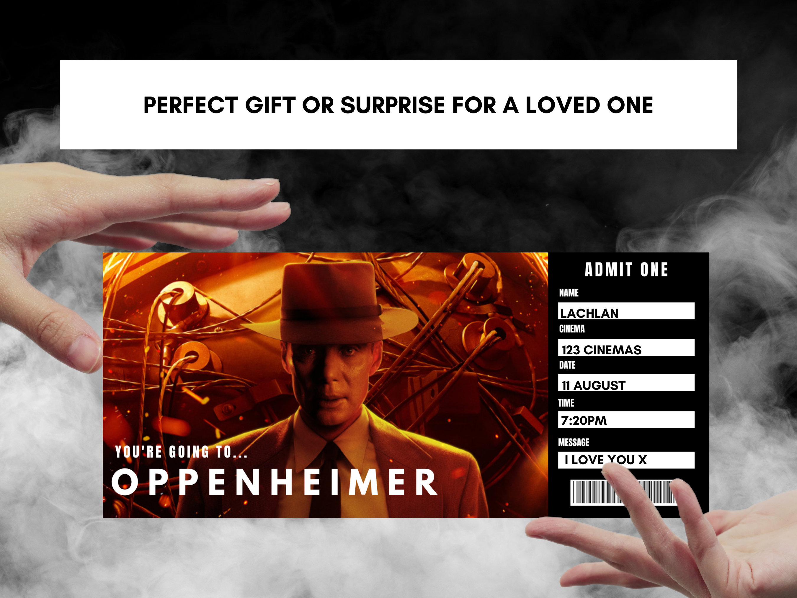Oppenheimer Movie Ticket Oppenheimer Merch Oppenheimer - Etsy Australia
