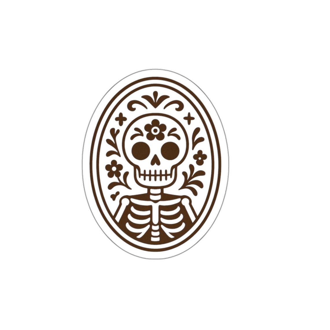Calavera Sticker, Día De Los Muertos, Vinyl Matte, Waterproof ...