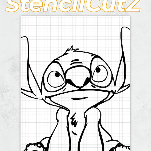 Lilo Stitch Shoe Stencil - Etsy